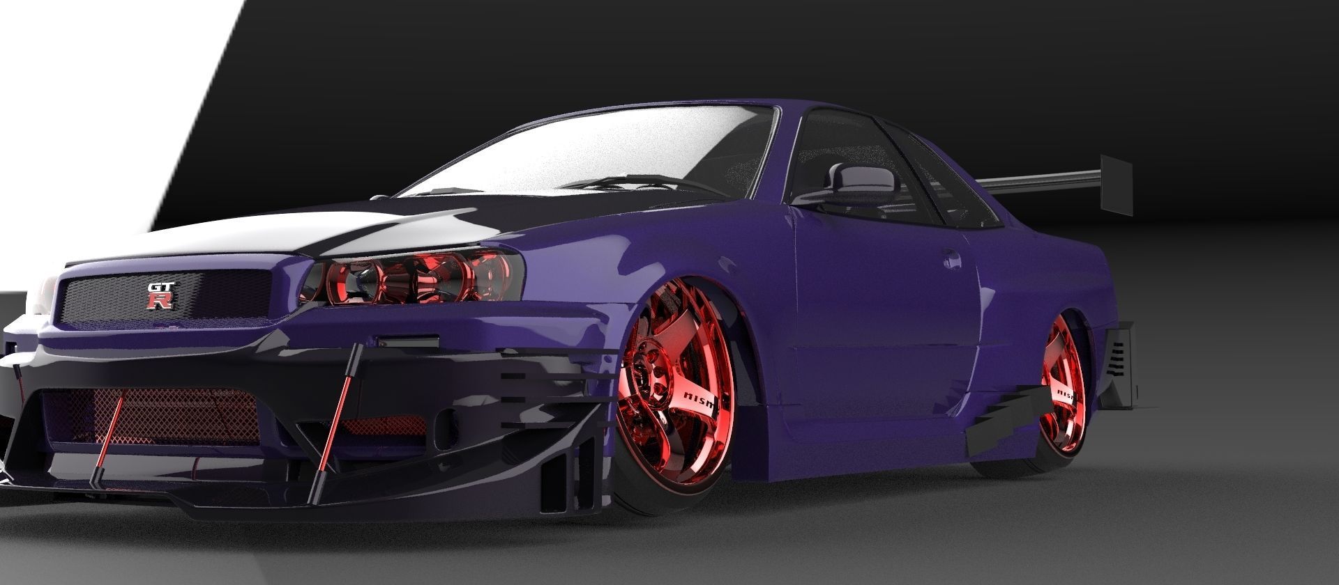 GT R34 3D model | CGTrader