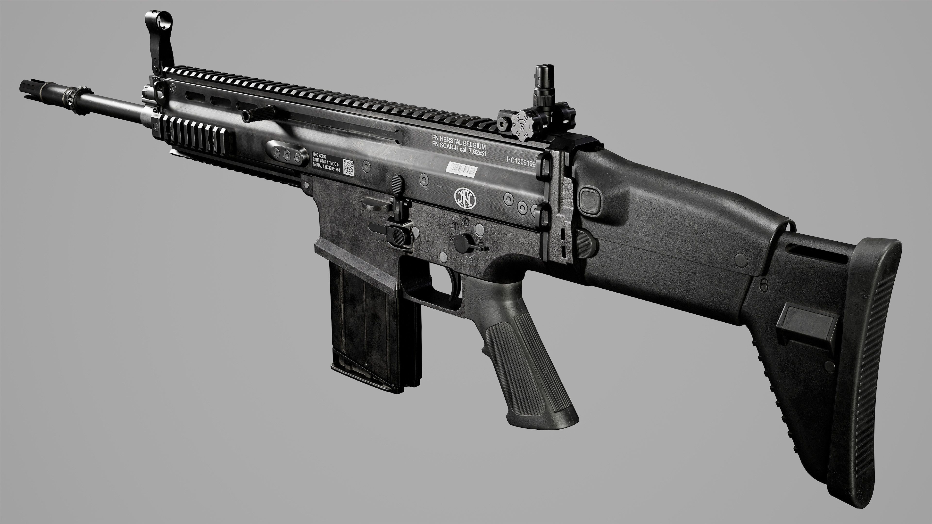 3D model FN SCAR-H VR / AR / low-poly | CGTrader
