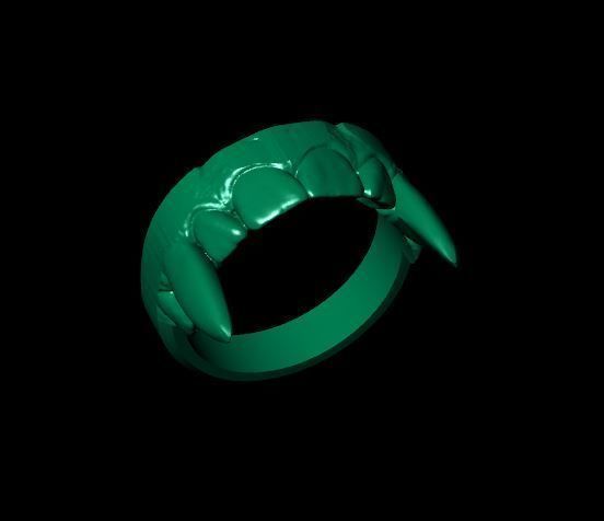 Vampire Teeth Rings For Halloween 3D model 3D printable | CGTrader