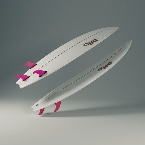 3D model Surf Surfboard Shortboard DHD pro series VR / AR / low-poly ...