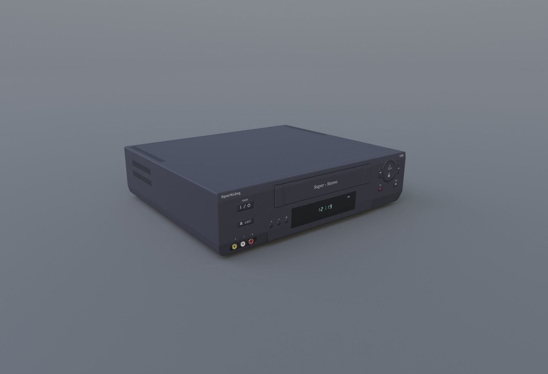 3D model Realistic VHS Awesome VCR Videotape Player VR / AR / low-poly ...