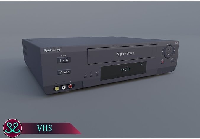 3D model Realistic VHS Awesome VCR Videotape Player VR / AR / low-poly ...