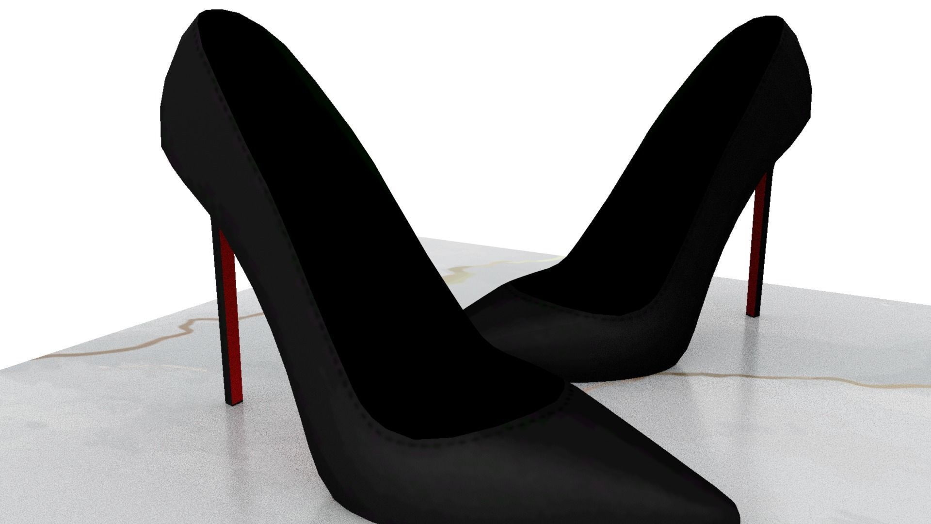 3D model Classic Pointed Toe High Heel VR / AR / low-poly | CGTrader