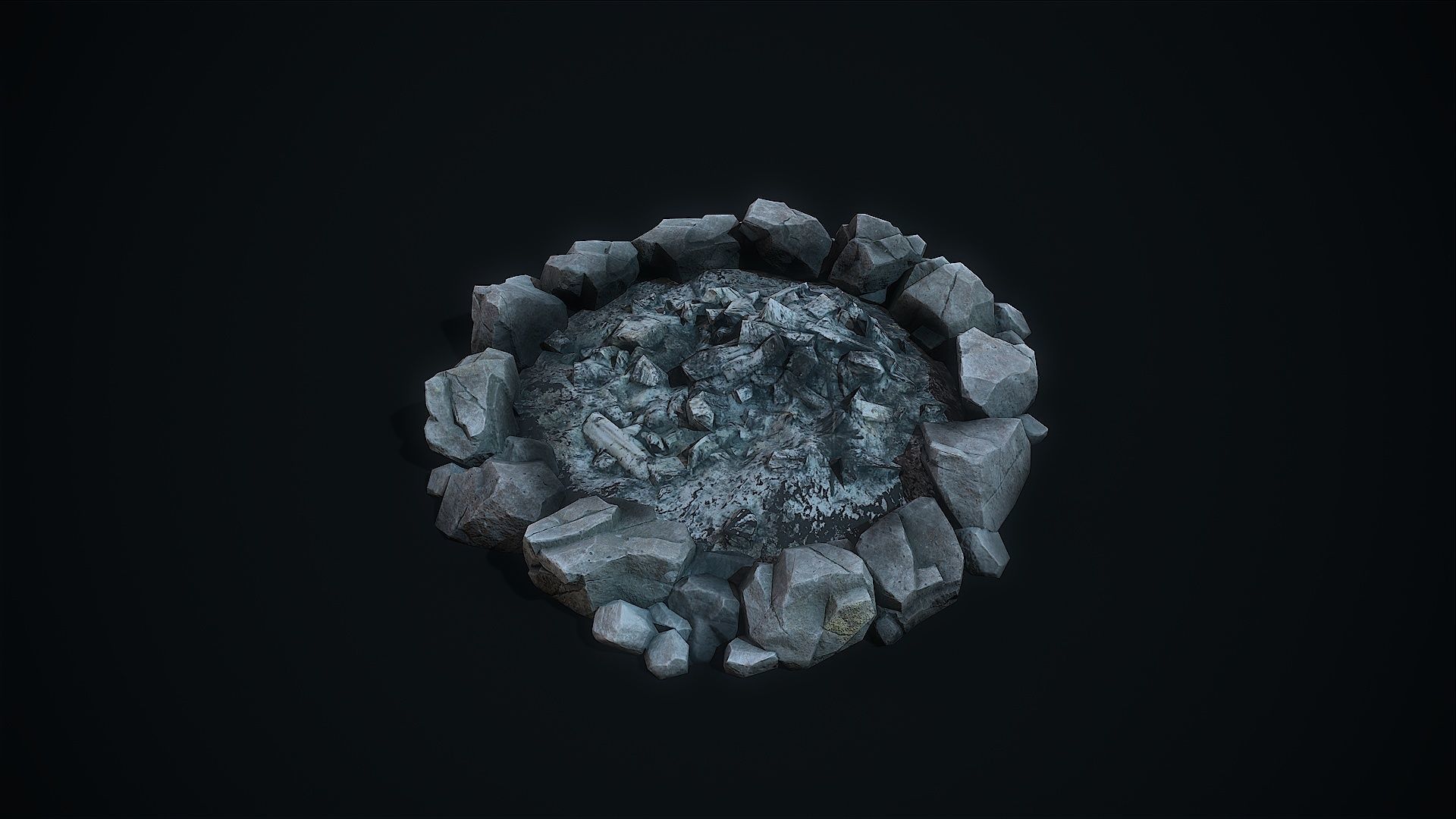 3D model Camping bonfire VR / AR / low-poly | CGTrader