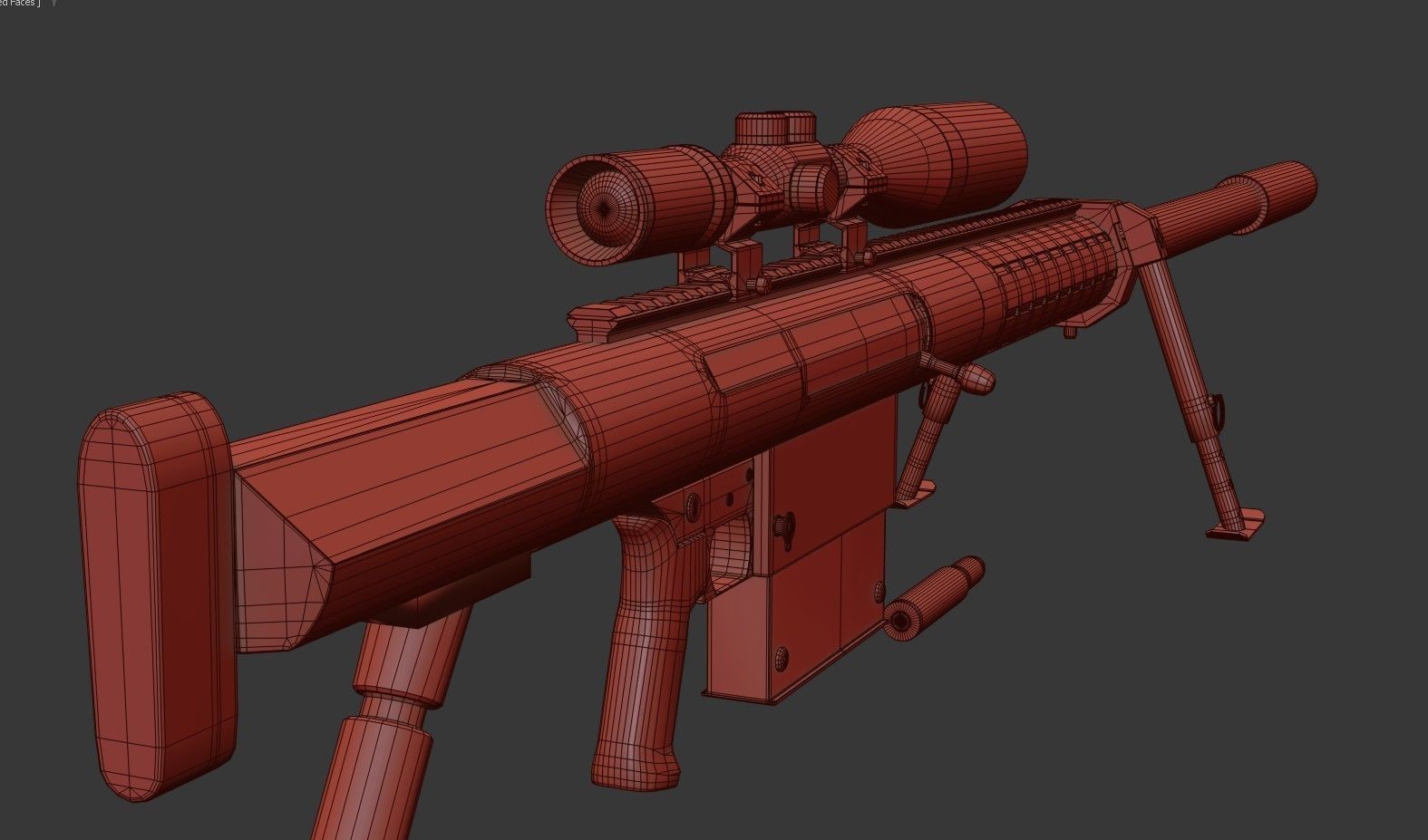 3D model Anzio 20mm Sniper rifle VR / AR / low-poly | CGTrader
