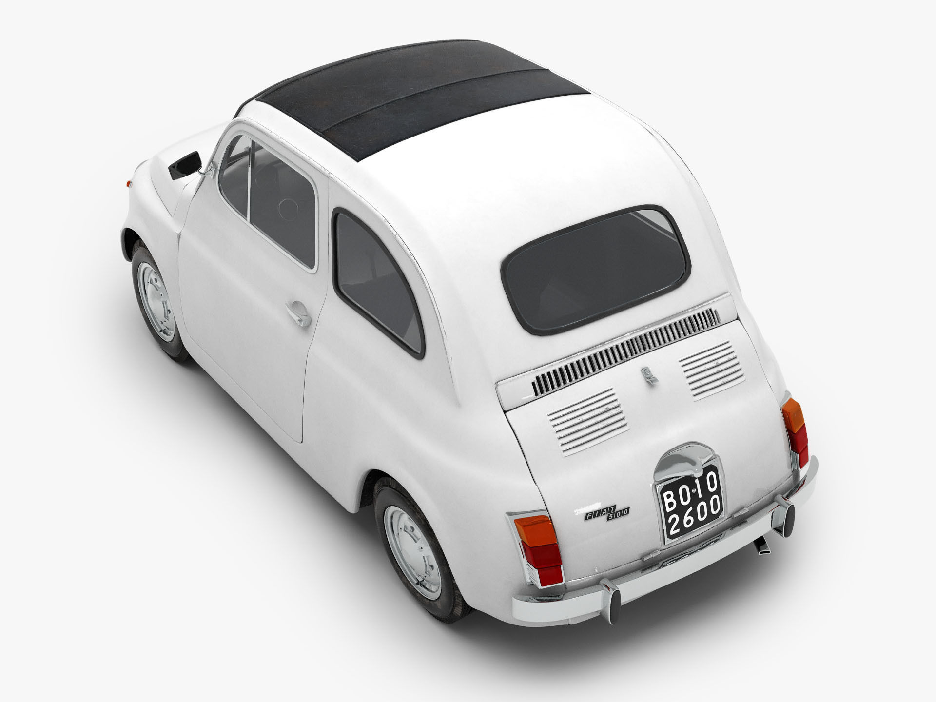 Fiat 500 1965-75 Italian Classic Car 3 Variants 3D model | CGTrader