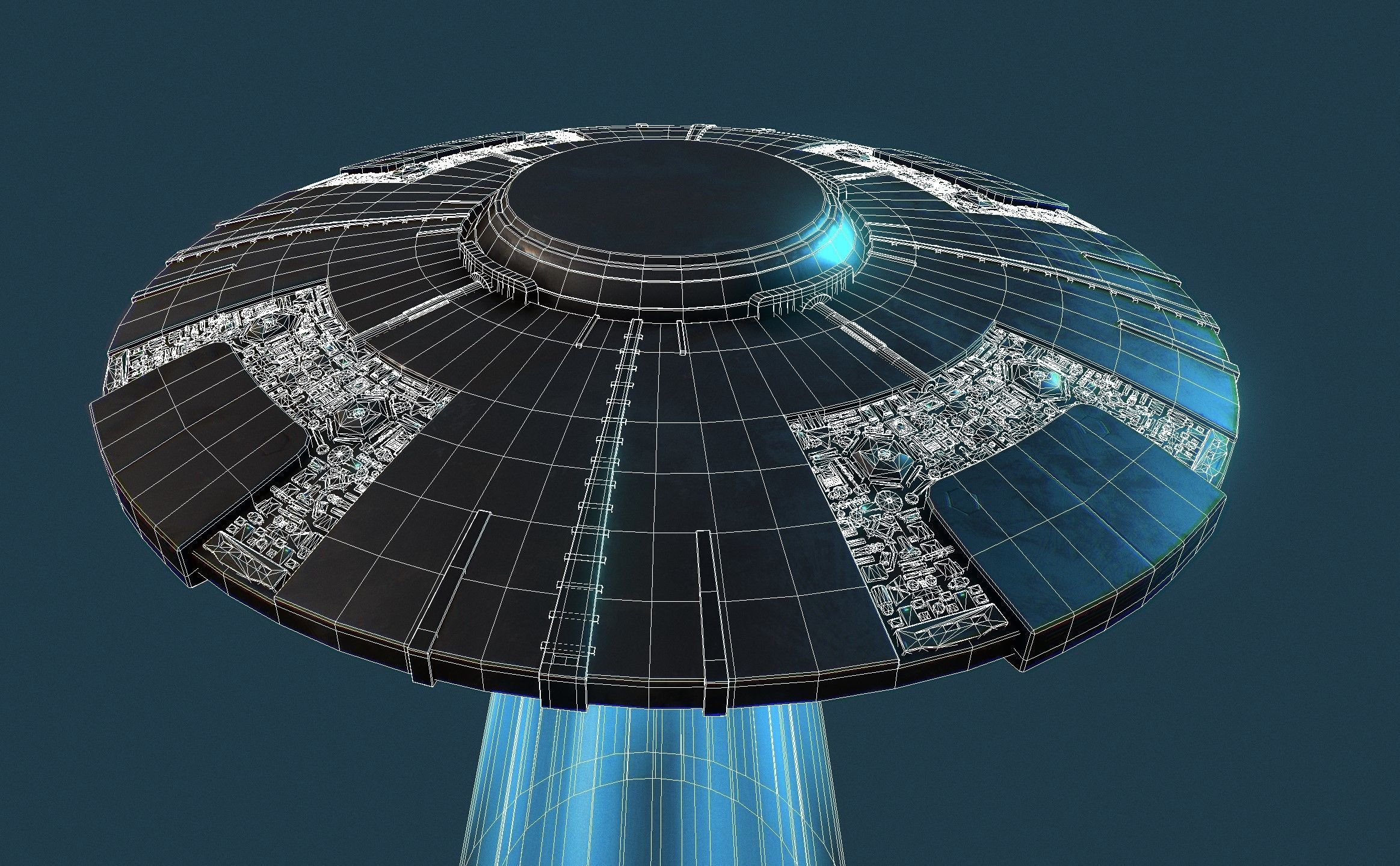 3D model UFO - Animated VR / AR / low-poly | CGTrader