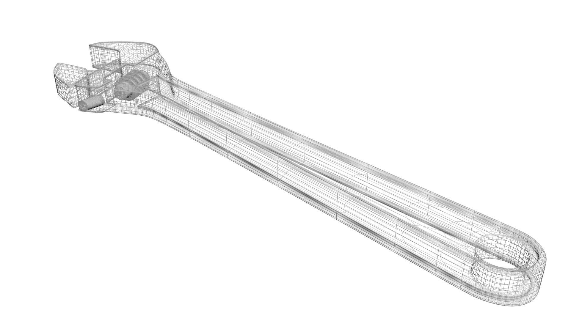 Monkey Wrench 3D model | CGTrader