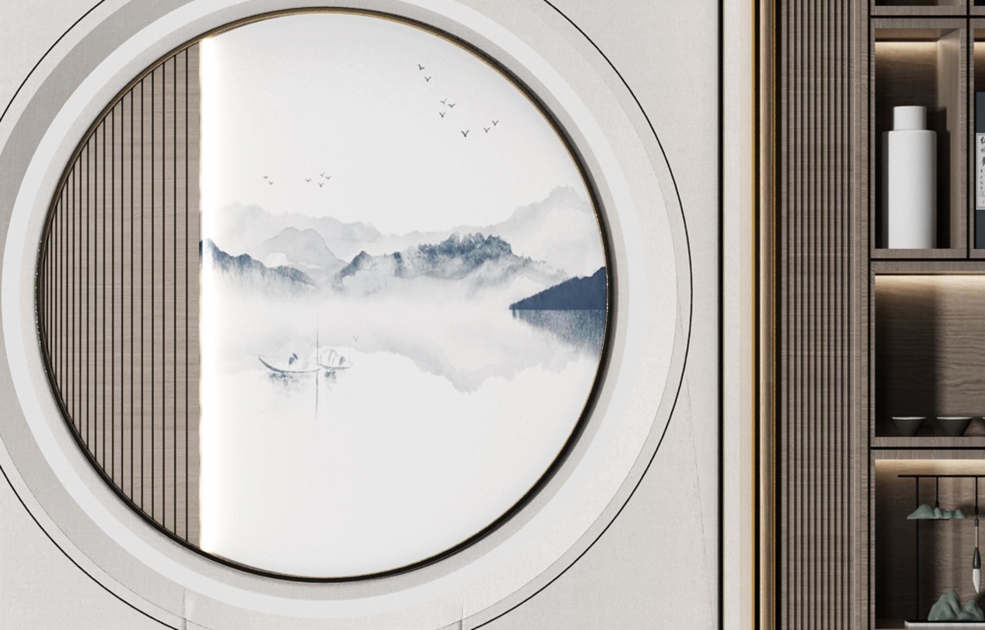 bookshelf Chinese New style bookcase 3D model | CGTrader