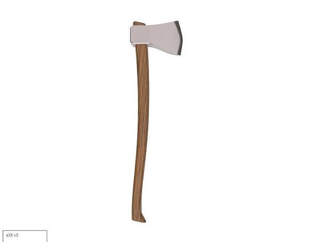 Frontier Axe one tenth free 3D model 3D printable | CGTrader