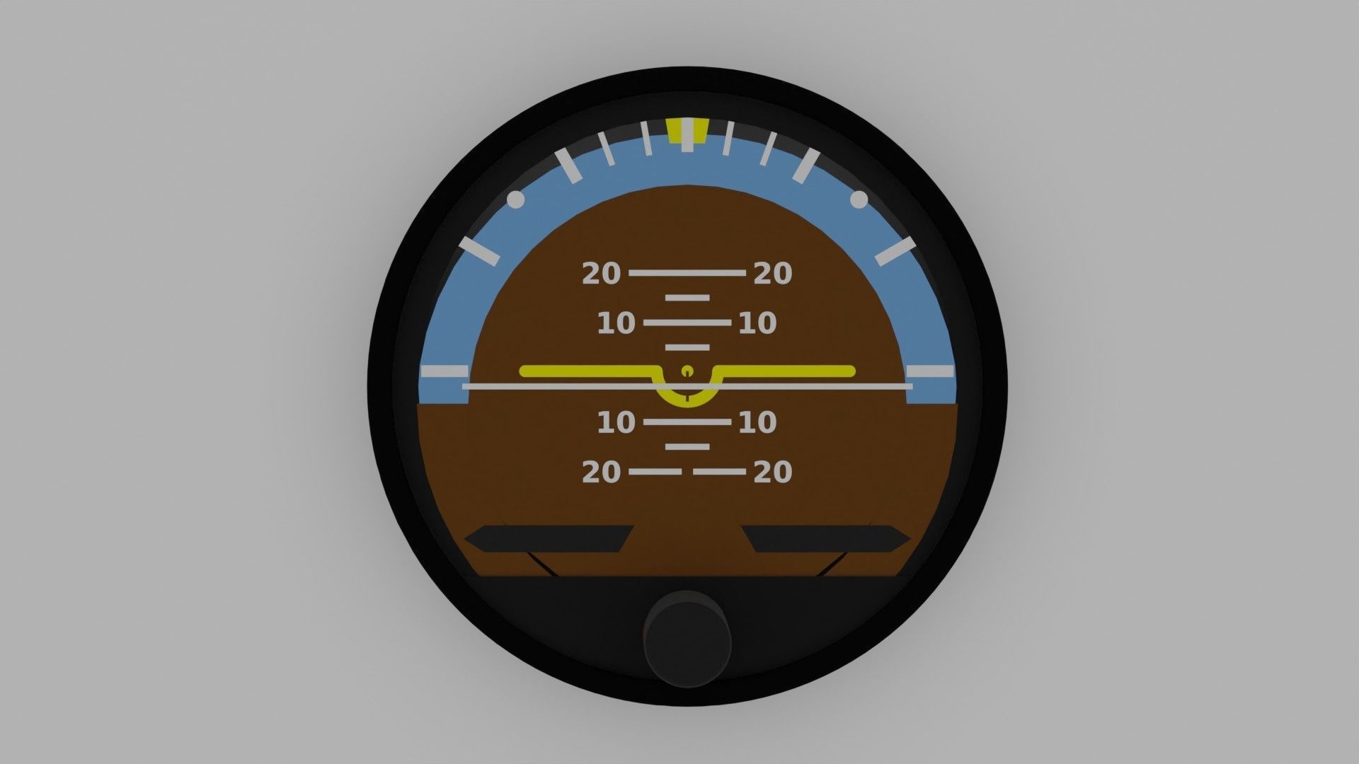 Attitude indicator 3D model | CGTrader