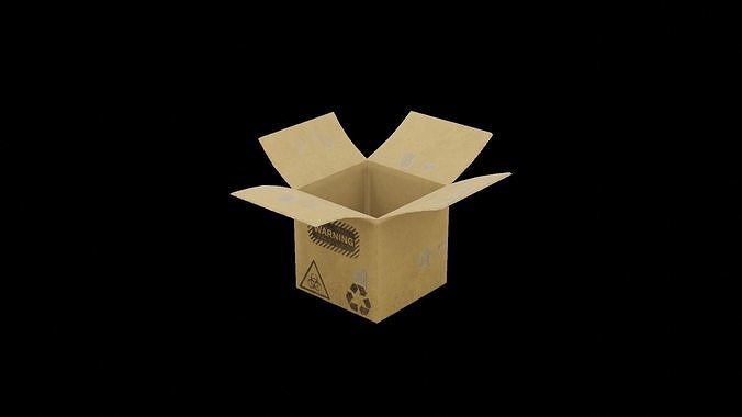 3D model box carton VR / AR / low-poly | CGTrader