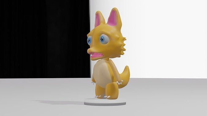 Chibi Fox Fantasy free 3D model rigged | CGTrader