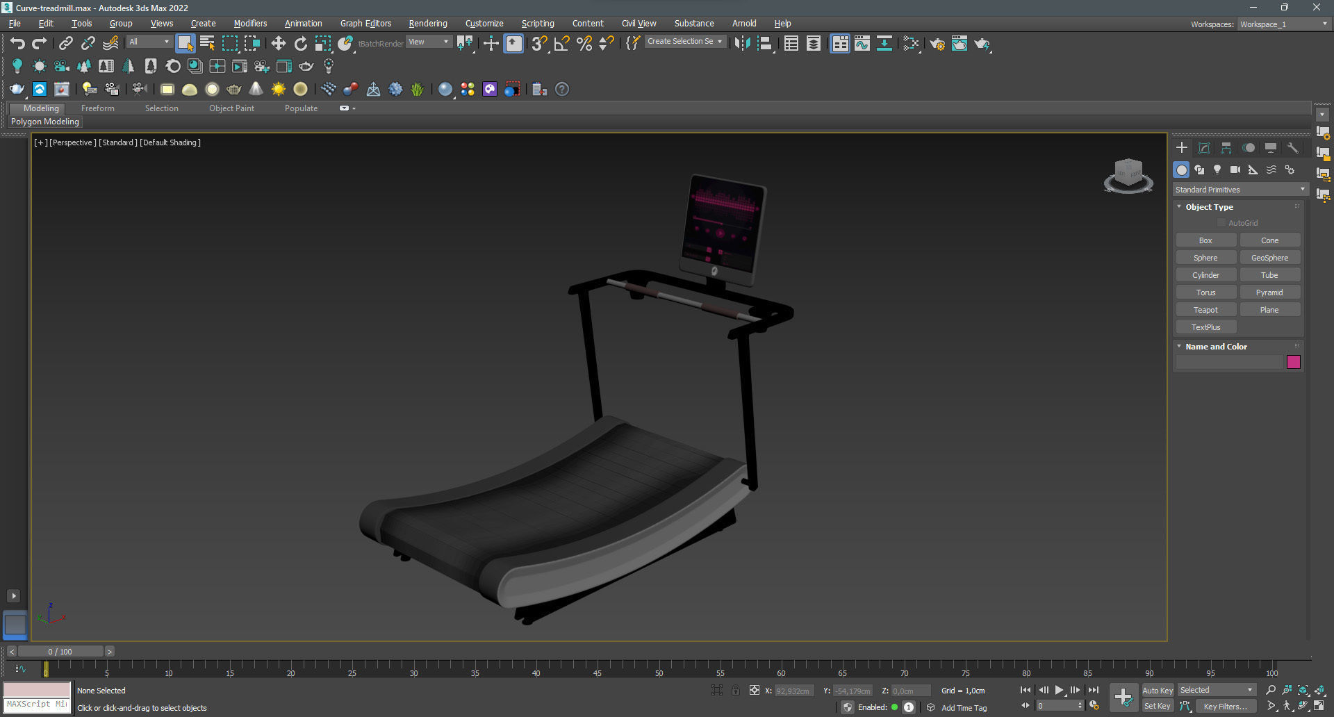 3D model Curve Treadmill VR / AR / low-poly | CGTrader