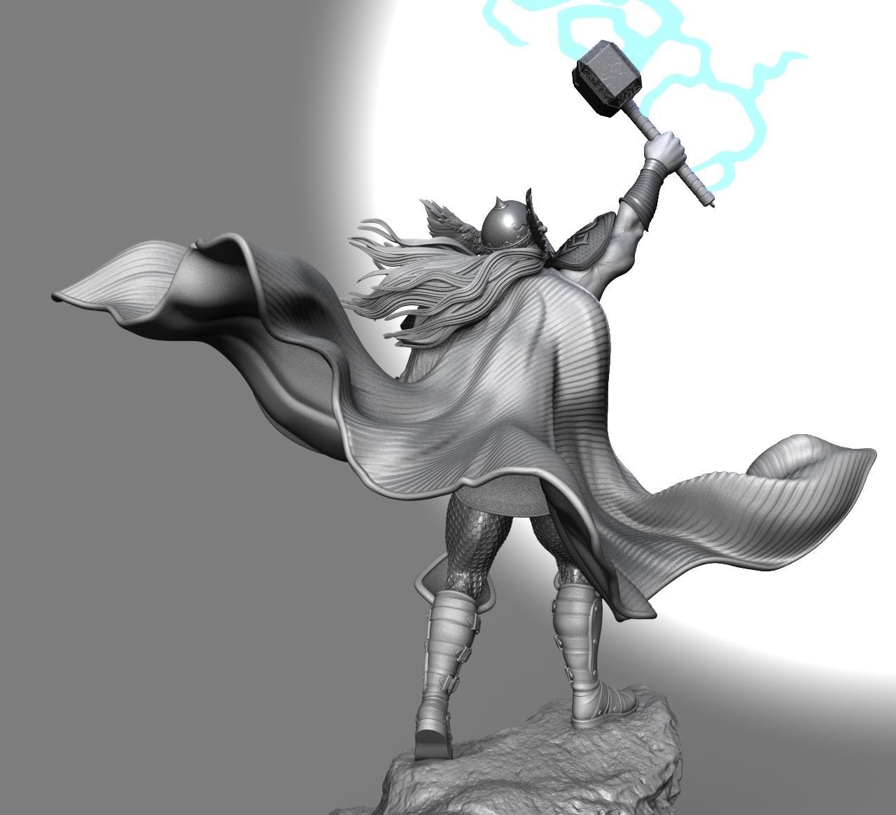 Thor God of Thunder 3D model 3D printable | CGTrader