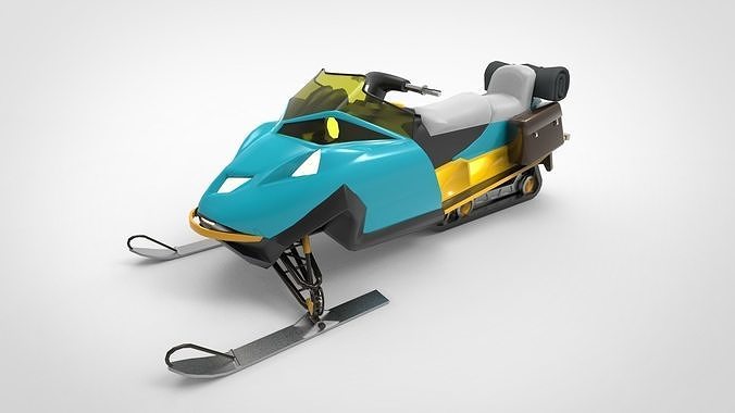 3D model snowmobile VR / AR / low-poly | CGTrader