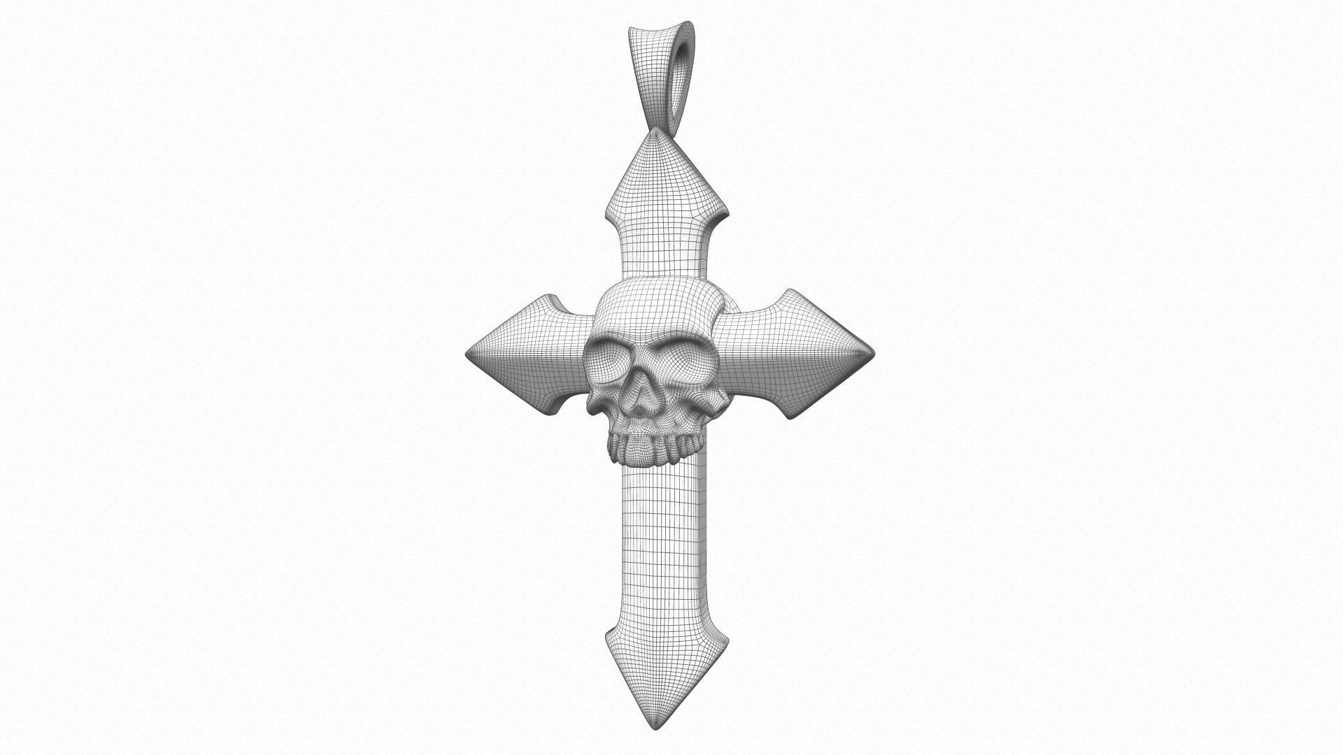 Arrow-shaped Crosses with Skull 3D Model Collection | CGTrader