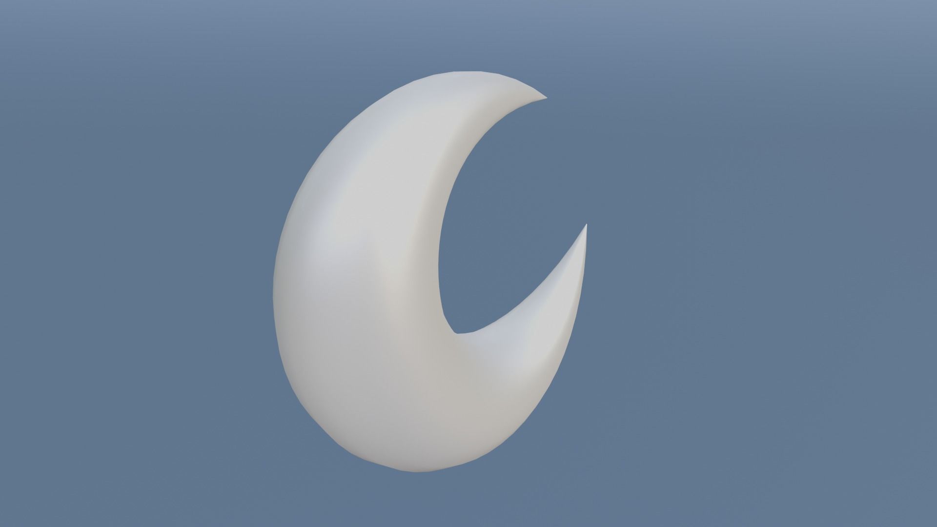 3D model Crescent Moon VR / AR / low-poly | CGTrader