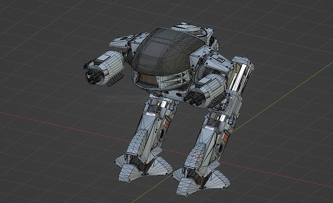 ED-209 3D model animated rigged | CGTrader