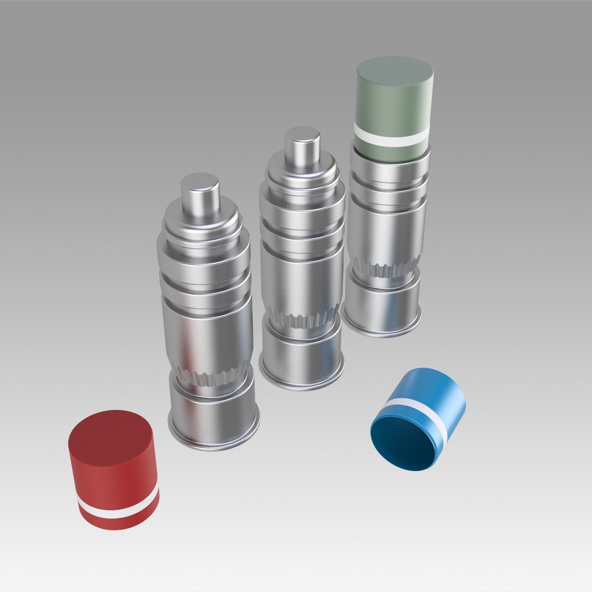 Aluminium M40 Grenade Aliens Pulse Rifle 3D model 3D printable | CGTrader