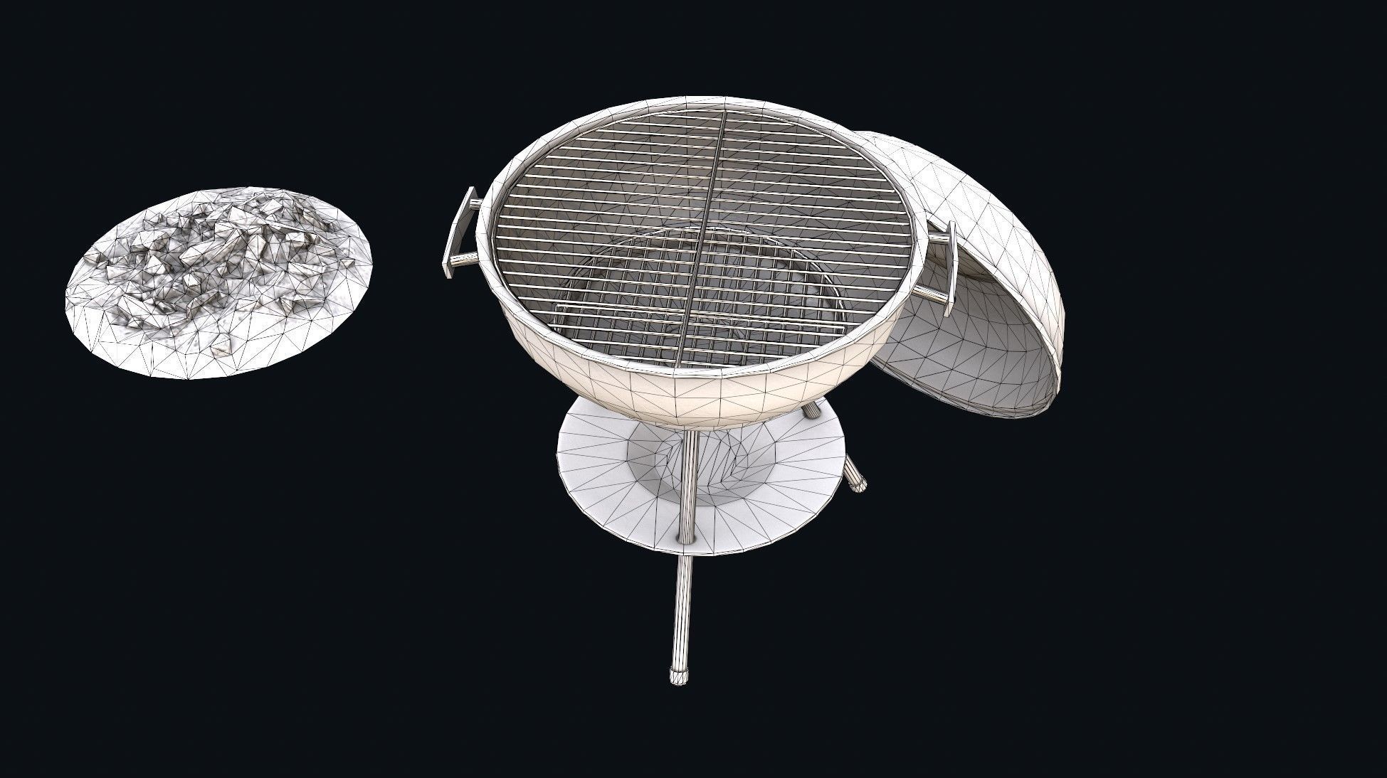 3D model Barbeque Grill VR / AR / low-poly | CGTrader