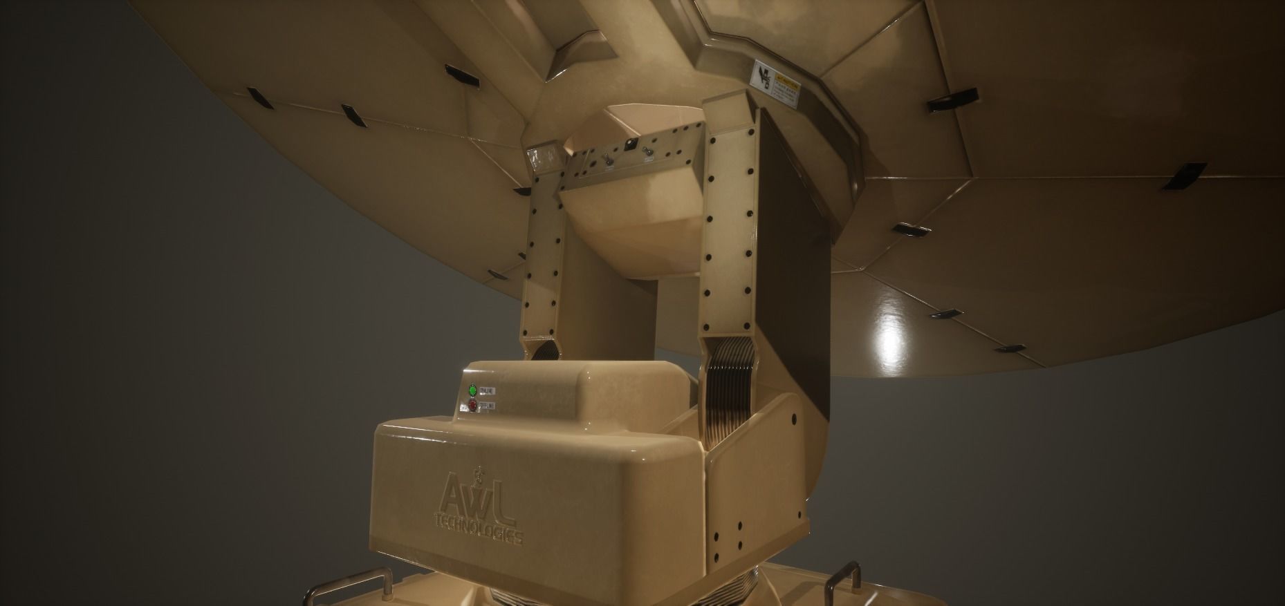 3D model Animated Military Radar VR / AR / low-poly | CGTrader