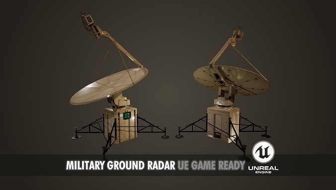 3D model Animated Military Radar VR / AR / low-poly | CGTrader