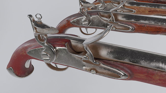 3D model Flintlock Musket VR / AR / low-poly | CGTrader
