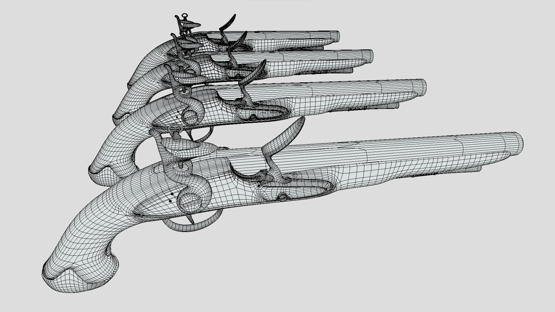 3D model Flintlock Musket VR / AR / low-poly | CGTrader