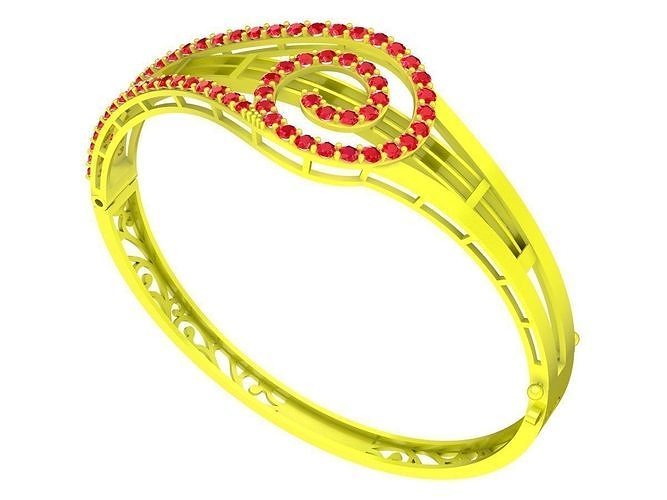 6343 korean Diamond bangle 3D model 3D printable | CGTrader