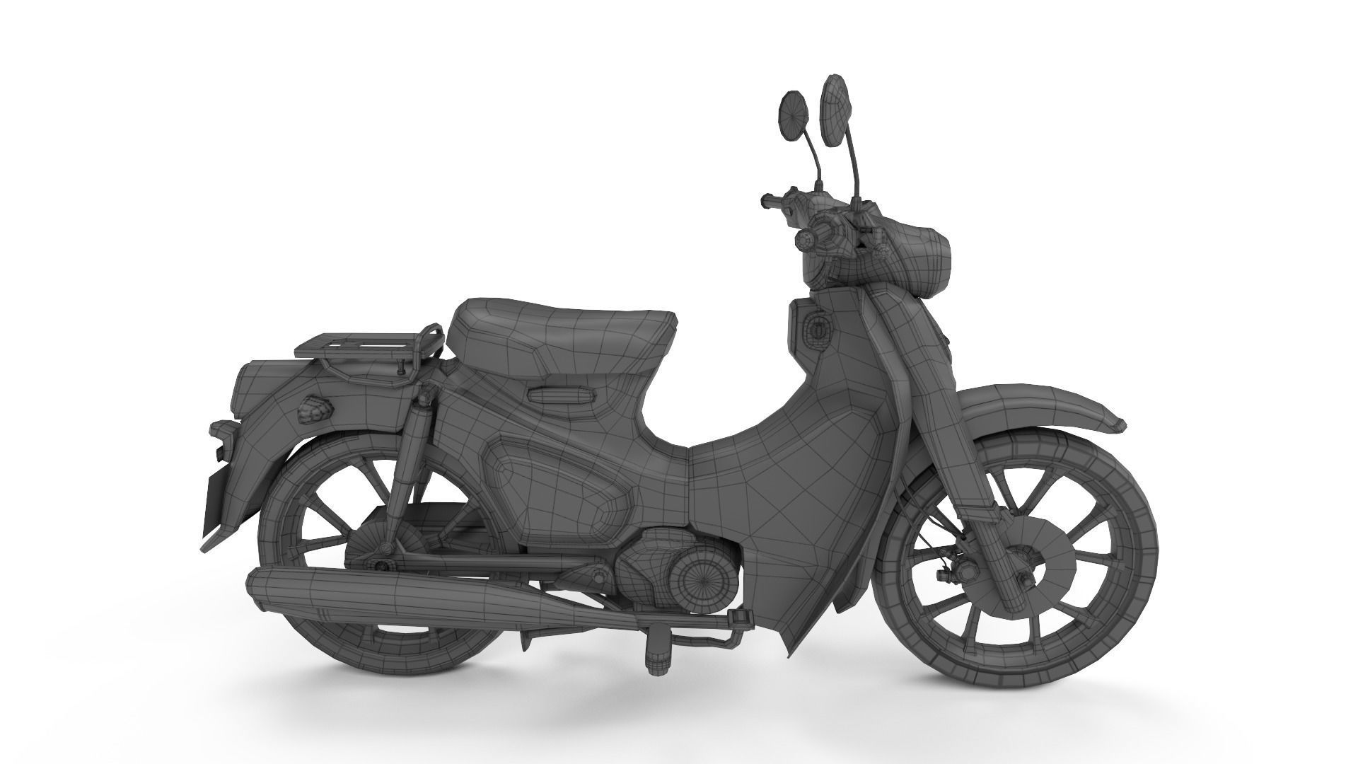 3D model Honda Super Cub C125 VR / AR / low-poly | CGTrader