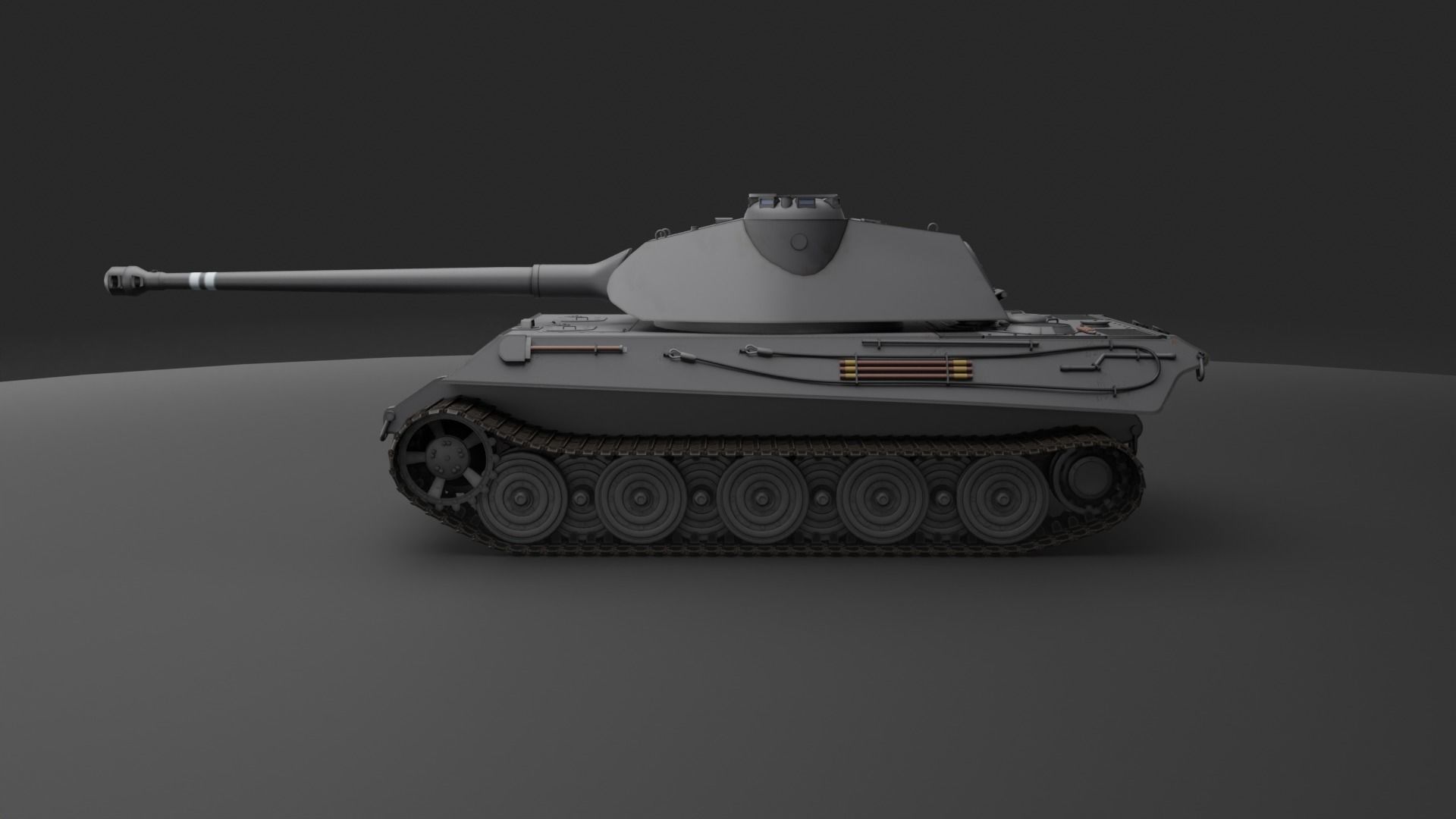 Panzerkampfwagen Tiger 2 prototype 3D model | CGTrader