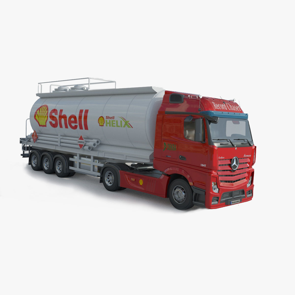 Mercedes Actros Fuel Tanker 3D model | CGTrader