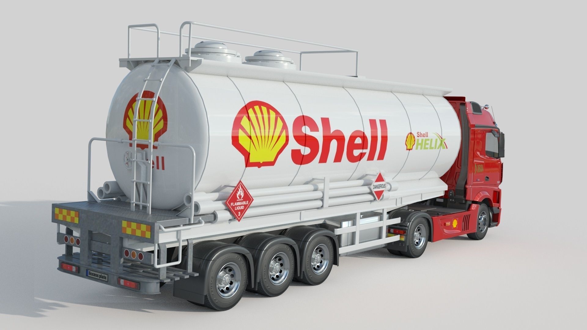 Mercedes Actros Fuel Tanker 3D model | CGTrader