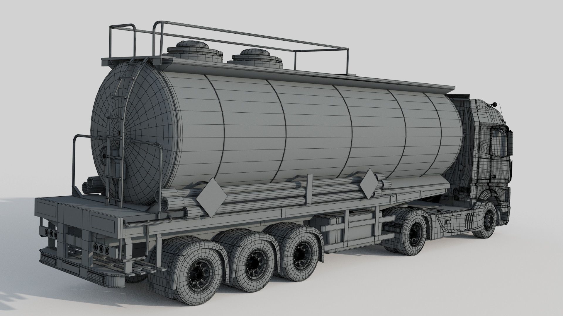 Mercedes Actros Fuel Tanker 3D model | CGTrader