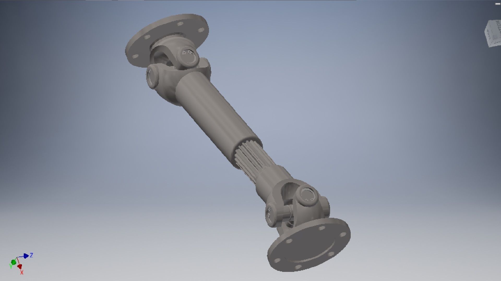 Double Cardan Shaft 3d model 3D model | CGTrader