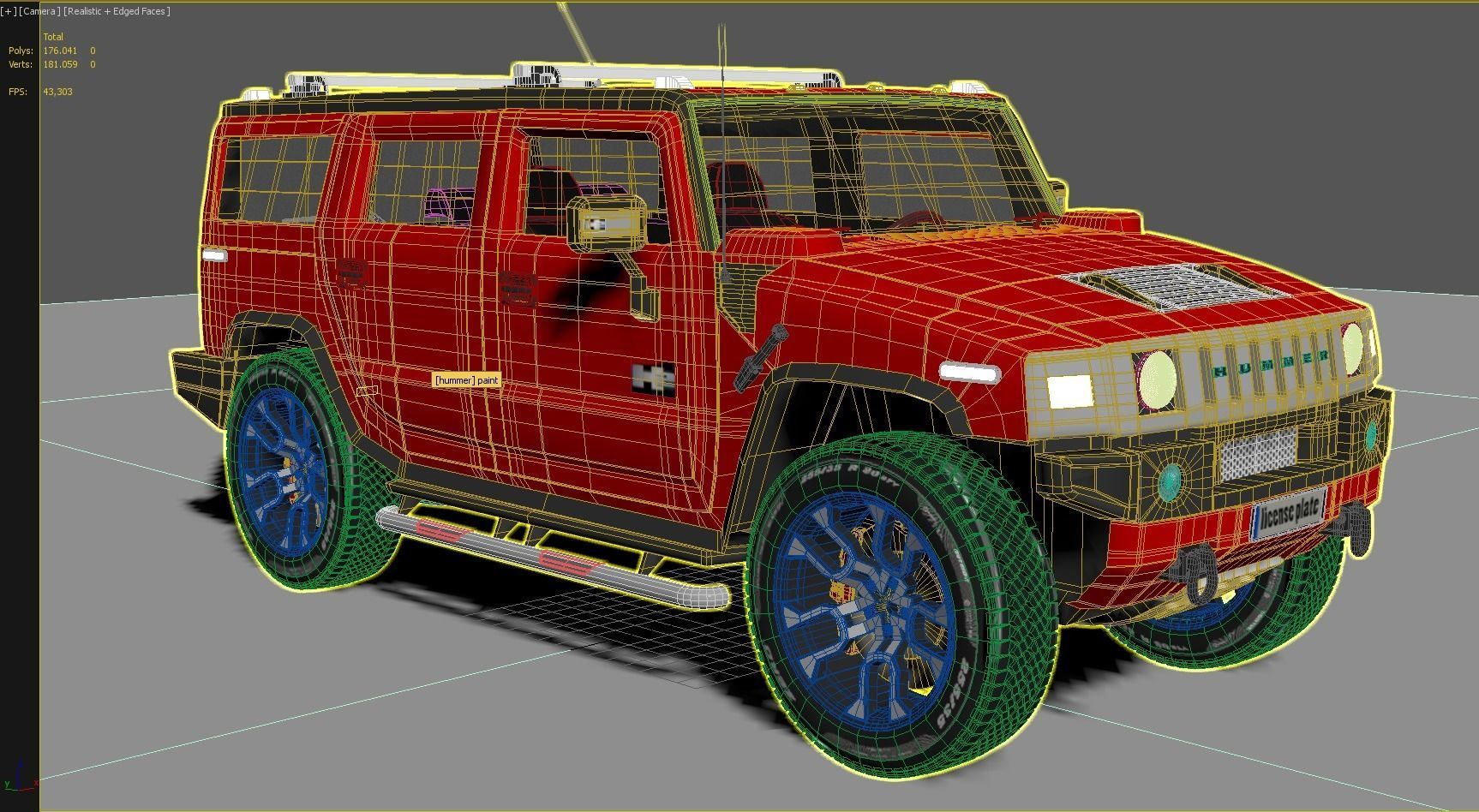 Hummer H 2 Specs 3D model | CGTrader
