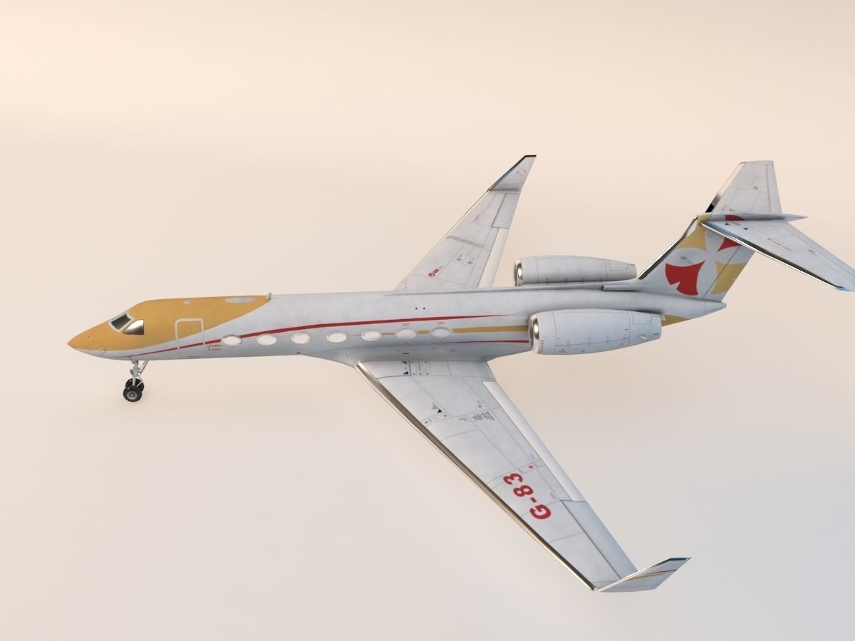 3D model Gulfstream G550 VR / AR / low-poly | CGTrader