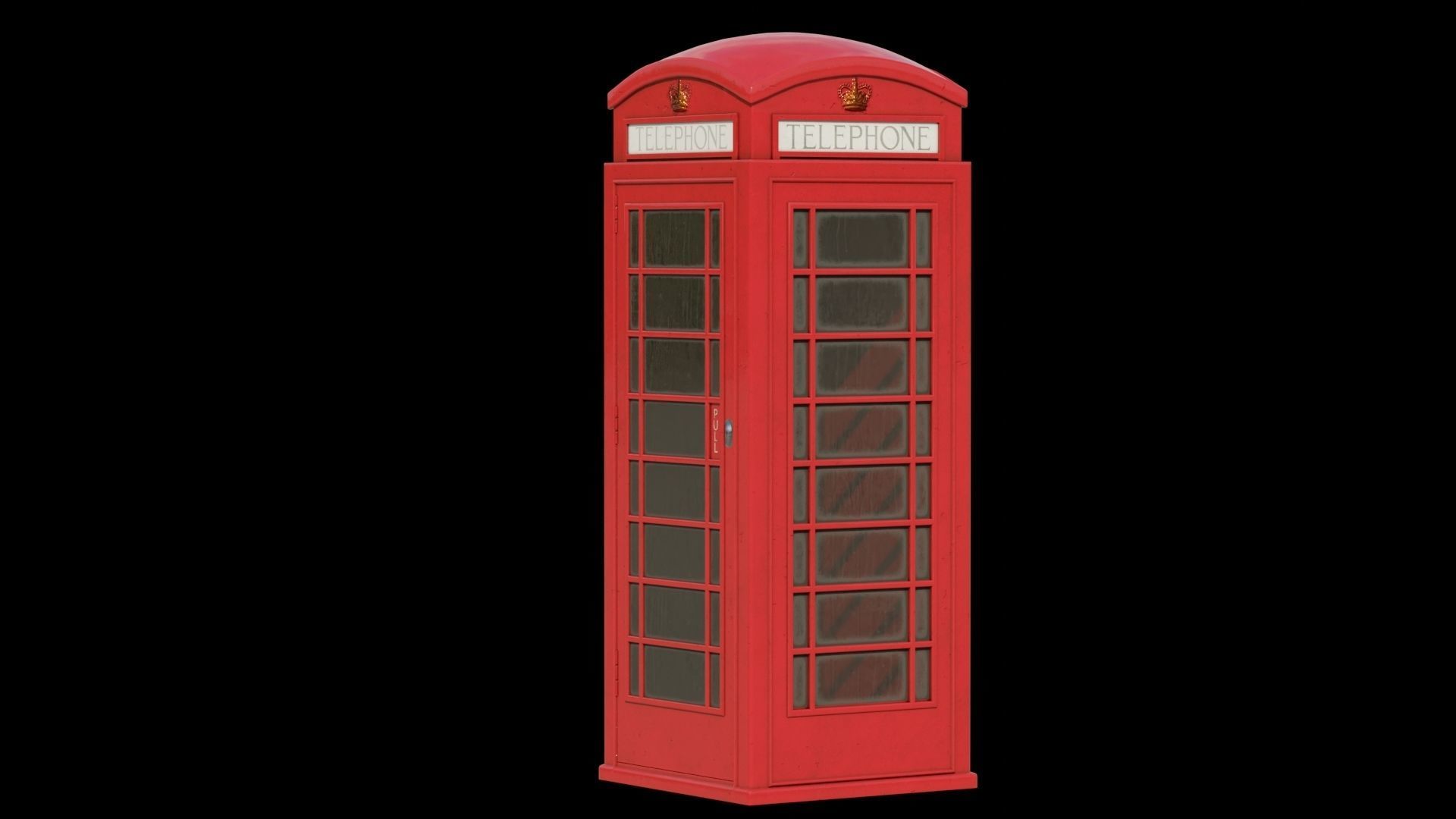 3D model London red telephone booth VR / AR / low-poly | CGTrader