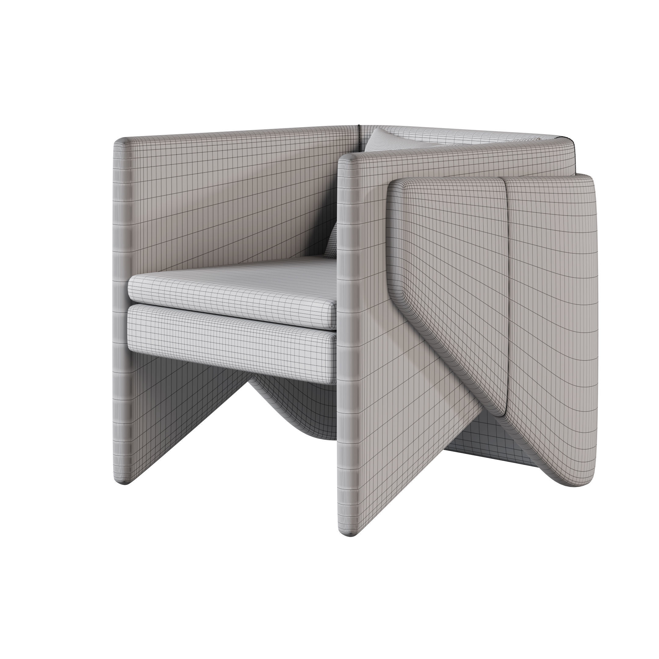 Fun single Arm chair 3D model | CGTrader