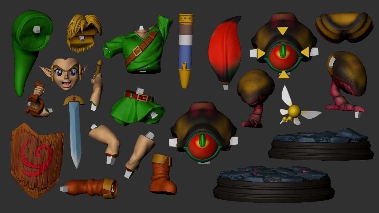 Legend of Zelda Ocarina of time 3D model 3D printable | CGTrader