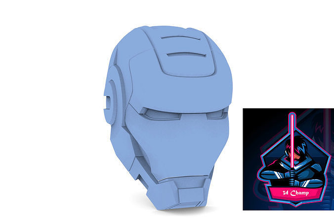 IRON MAN WAR MACHINE HELMET READY TO 3D PRINT 3D model | CGTrader