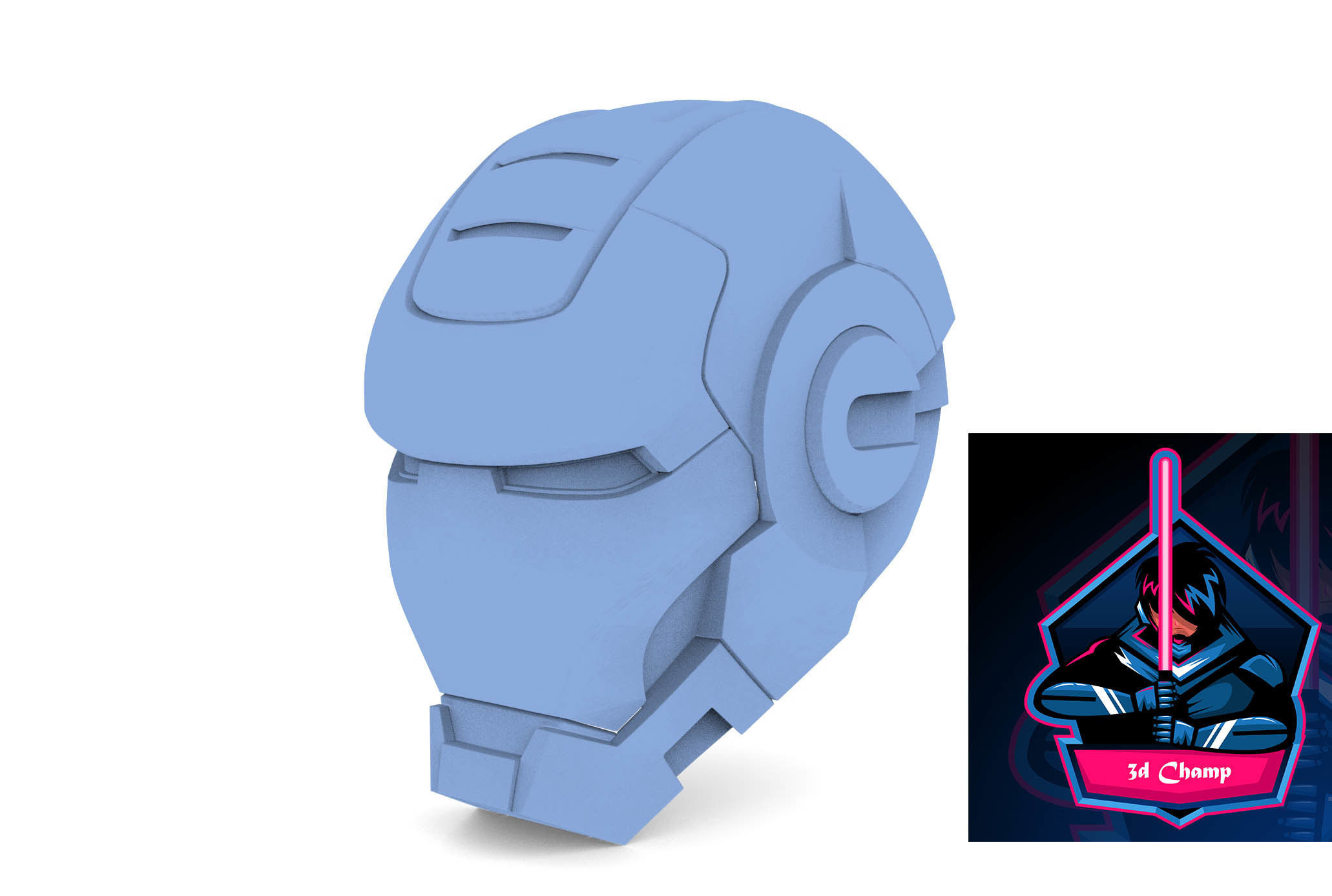 IRON MAN WAR MACHINE HELMET READY TO 3D PRINT 3D model | CGTrader