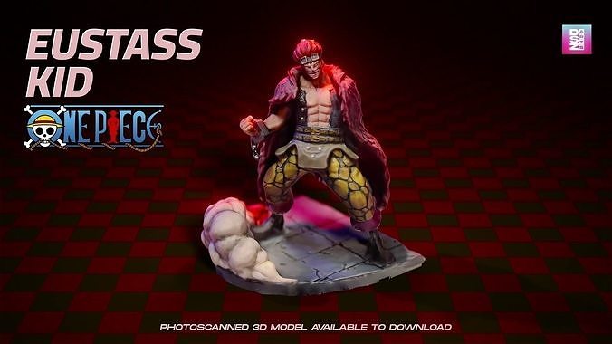 Eustass Kid from One Piece - Photoscanned Model 3D model | CGTrader
