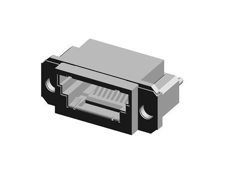 Shielded Data Link 8POS.RECPT.ASSY,PCB GROUNDED free 3D model | CGTrader