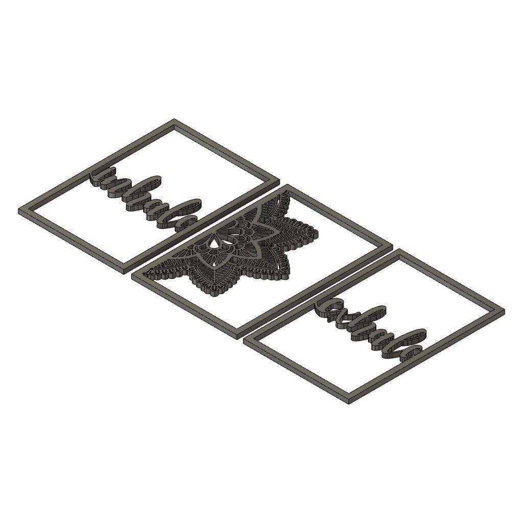 Mandala Wall Art 3D model 3D printable | CGTrader