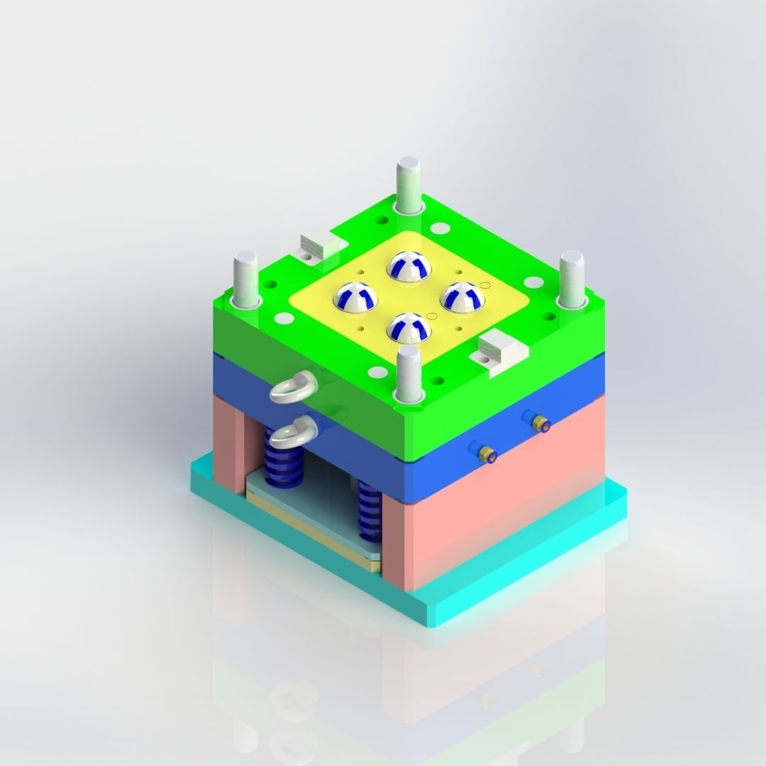 Collapsible Core Mold free 3D model animated | CGTrader