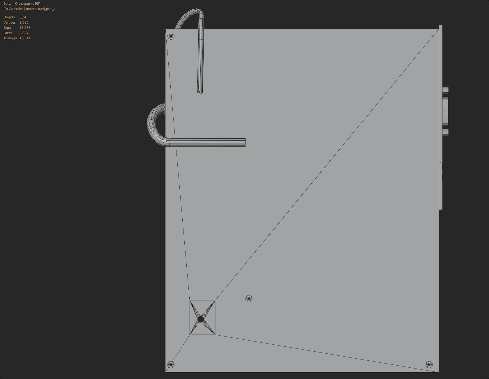 3D model rgb pc motherboard gaming gamer pcie computer circuit board VR ...