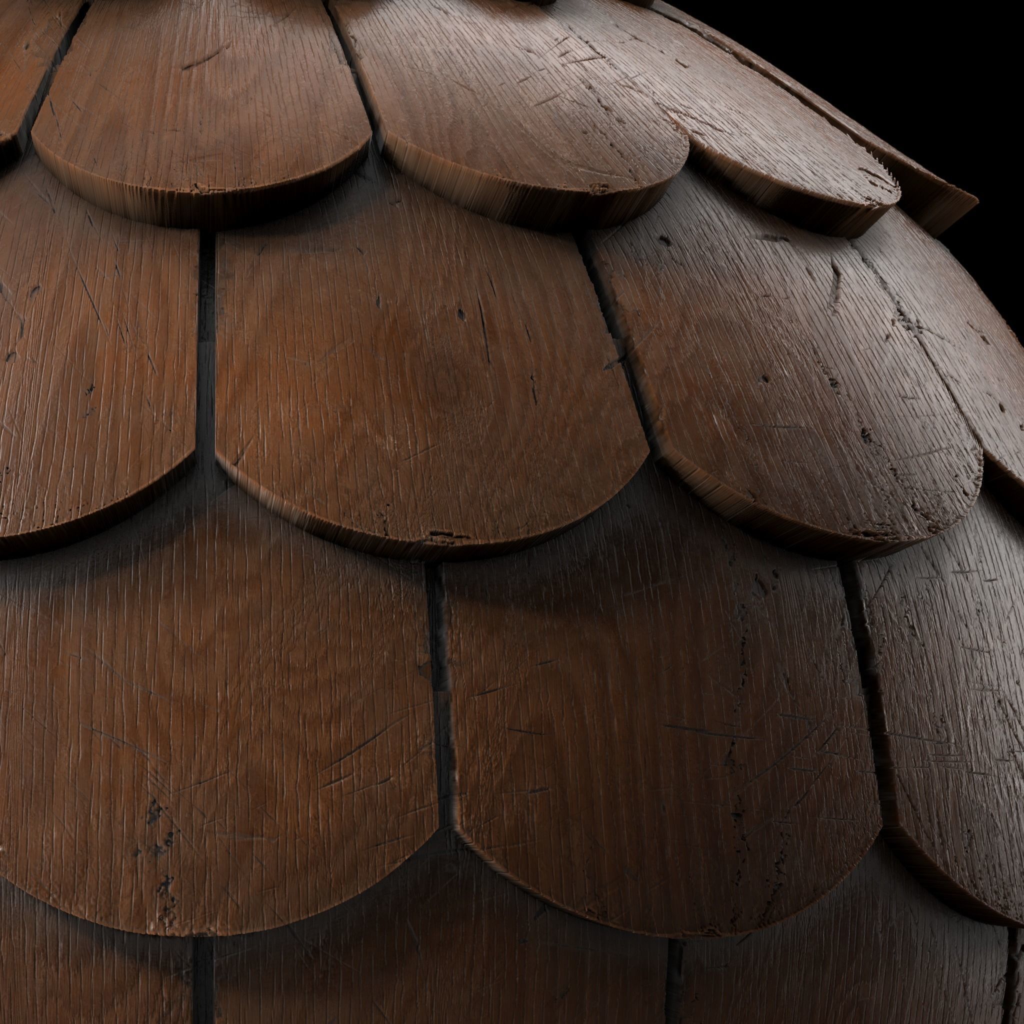 Texture Roof Tile Materials 81- Wooden Roofing By Sbsar Seamless Pbr VR ...