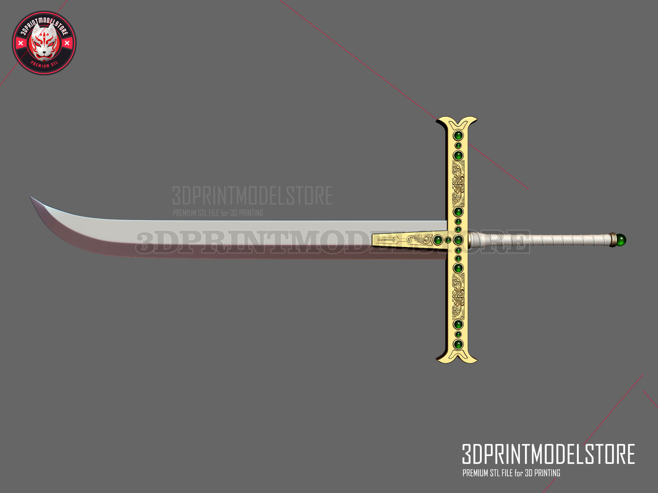 Yoru Dracule Mihawk Sword - One Piece Live Action Cosplay Weapon 3D ...